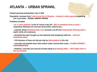 Cambridge IGCSE Geography - Case Studies | PPTX