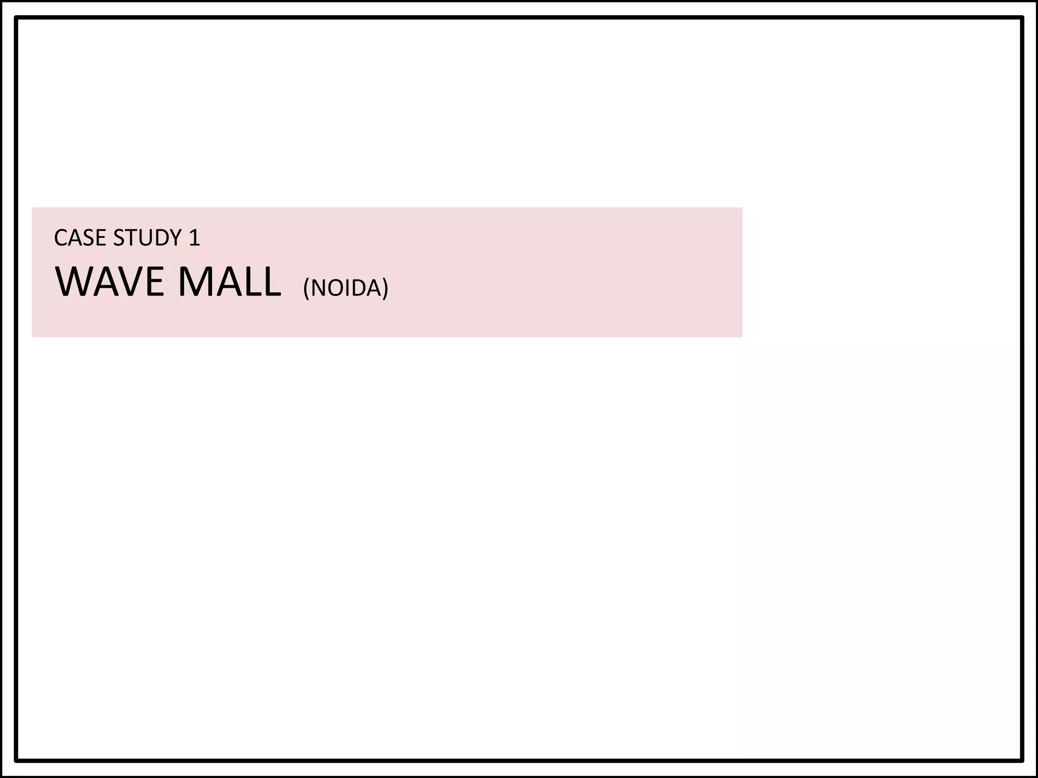 Shopping mall case study | PPTX