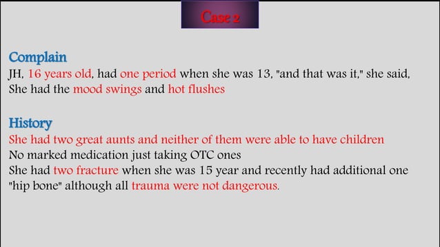 Case studies ( menopause) | PPTX