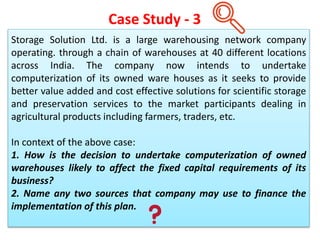 Finance Case studies | PPTX
