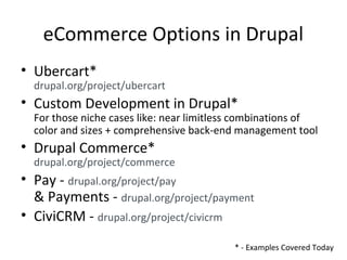 eCommerce in Drupal Case Studies | PPT