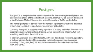 PostgreSQL - Case Study | PDF
