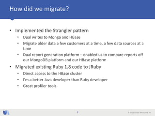 HBaseCon 2013: Rebuilding for Scale on Apache HBase | PPT