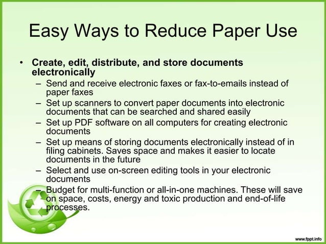Paper Consumption Presentation | PPTX