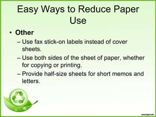 Paper Consumption Presentation | PPTX