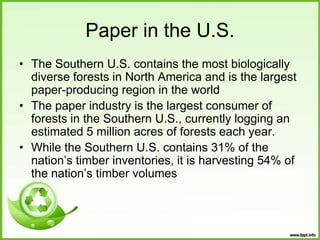 Paper Consumption Presentation | PPTX