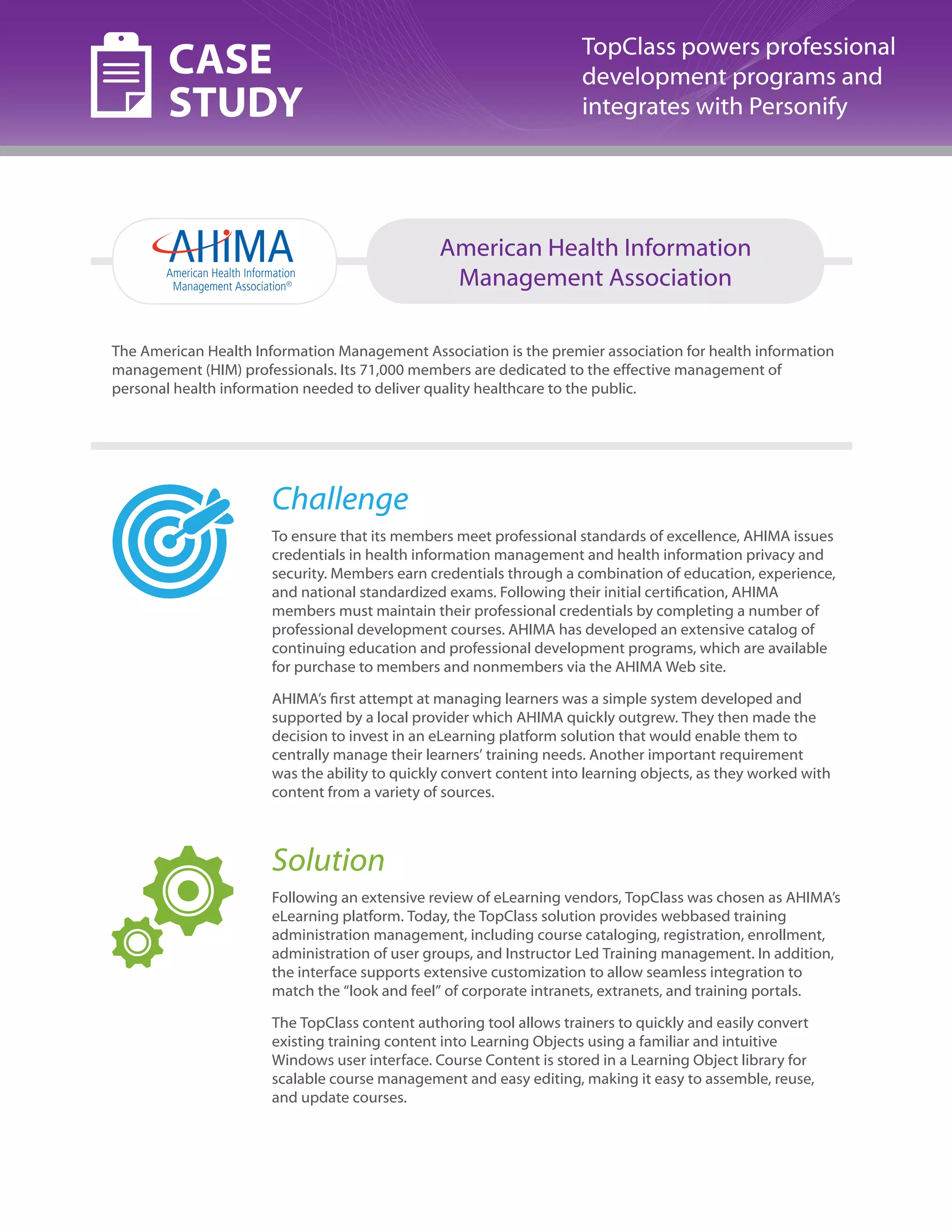 Casestudies ahima | PDF