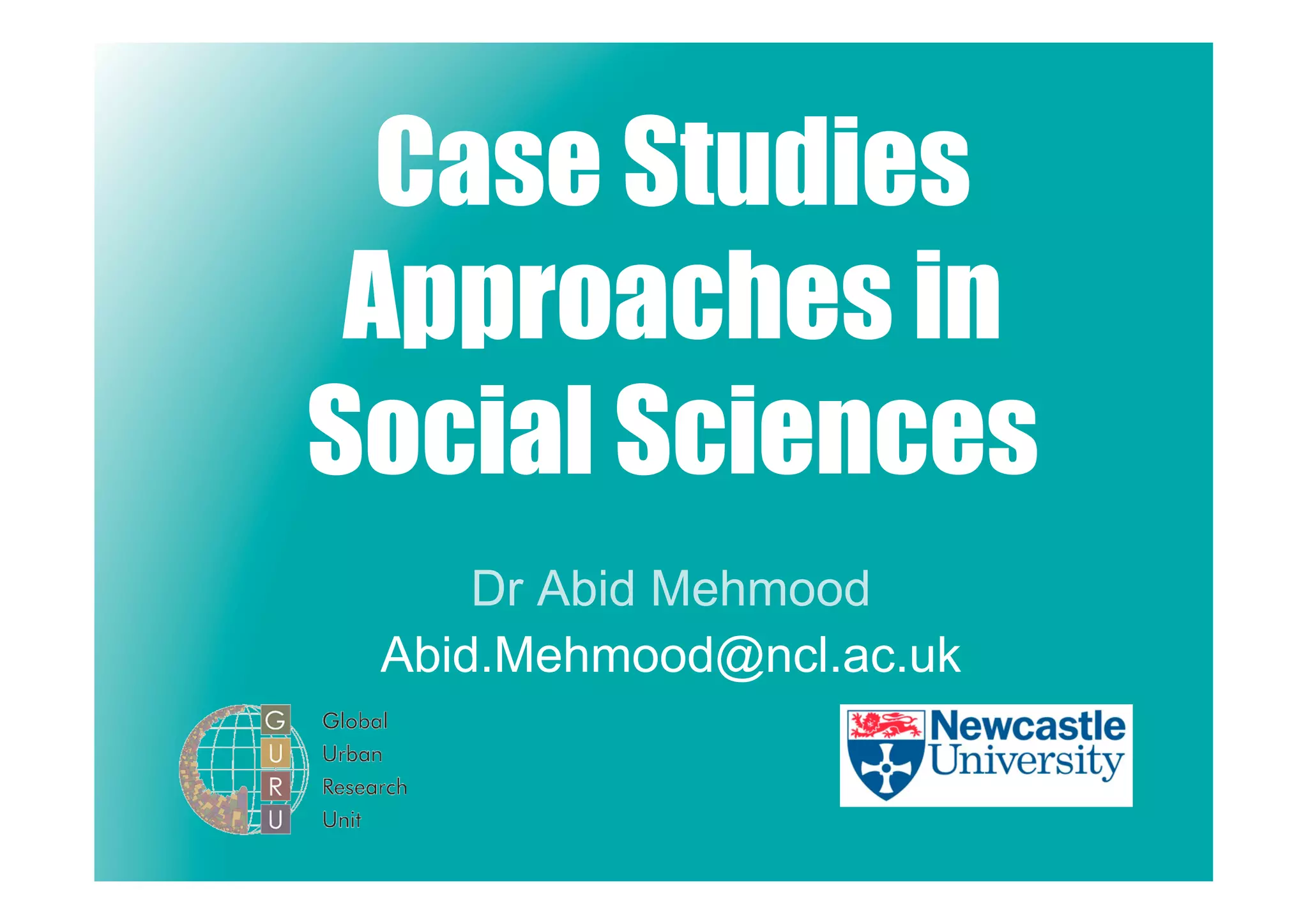 Case Studies Approaches | PDF