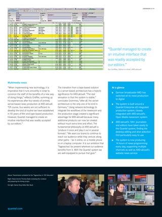 Digital Production Enables 'Tagesschau' To Go Multimedia | PDF