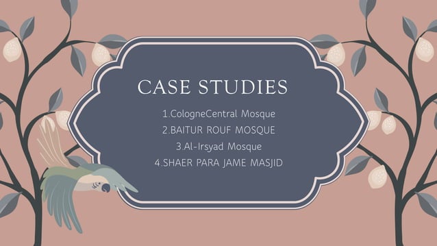 Case studies mosques ppt 68 slide , design | PPT