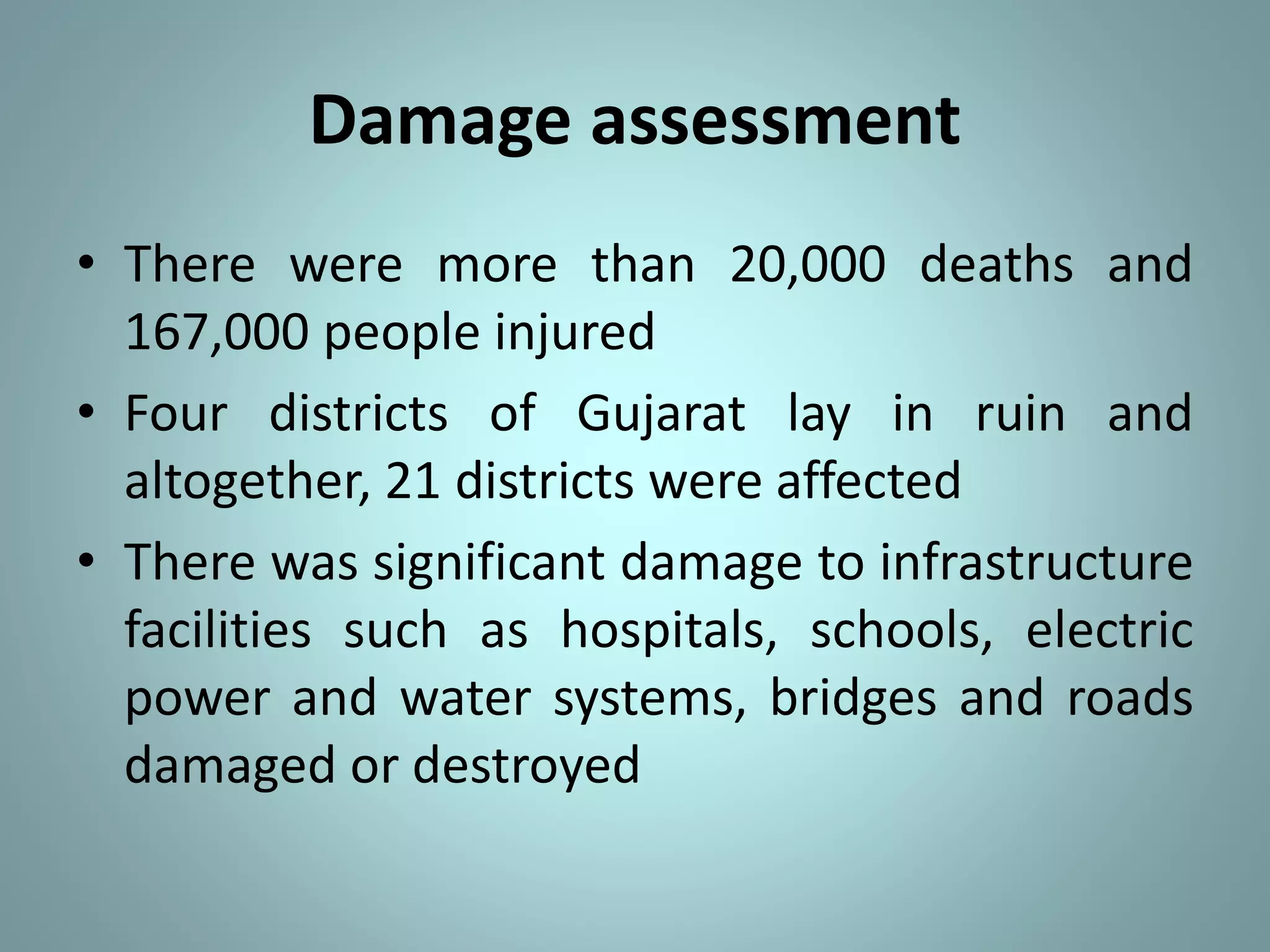 Case studies in Disaster Management (Four) | PPTX
