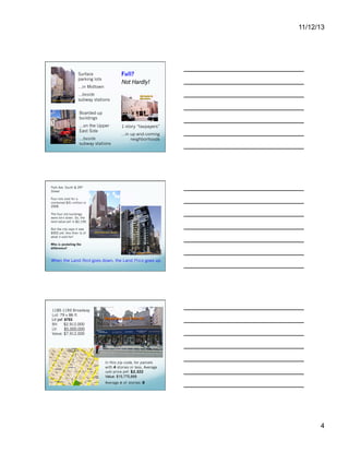Case studies in new york city property development with comments | PDF