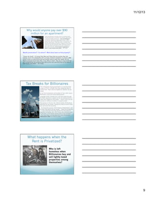 Case studies in new york city property development with comments | PDF