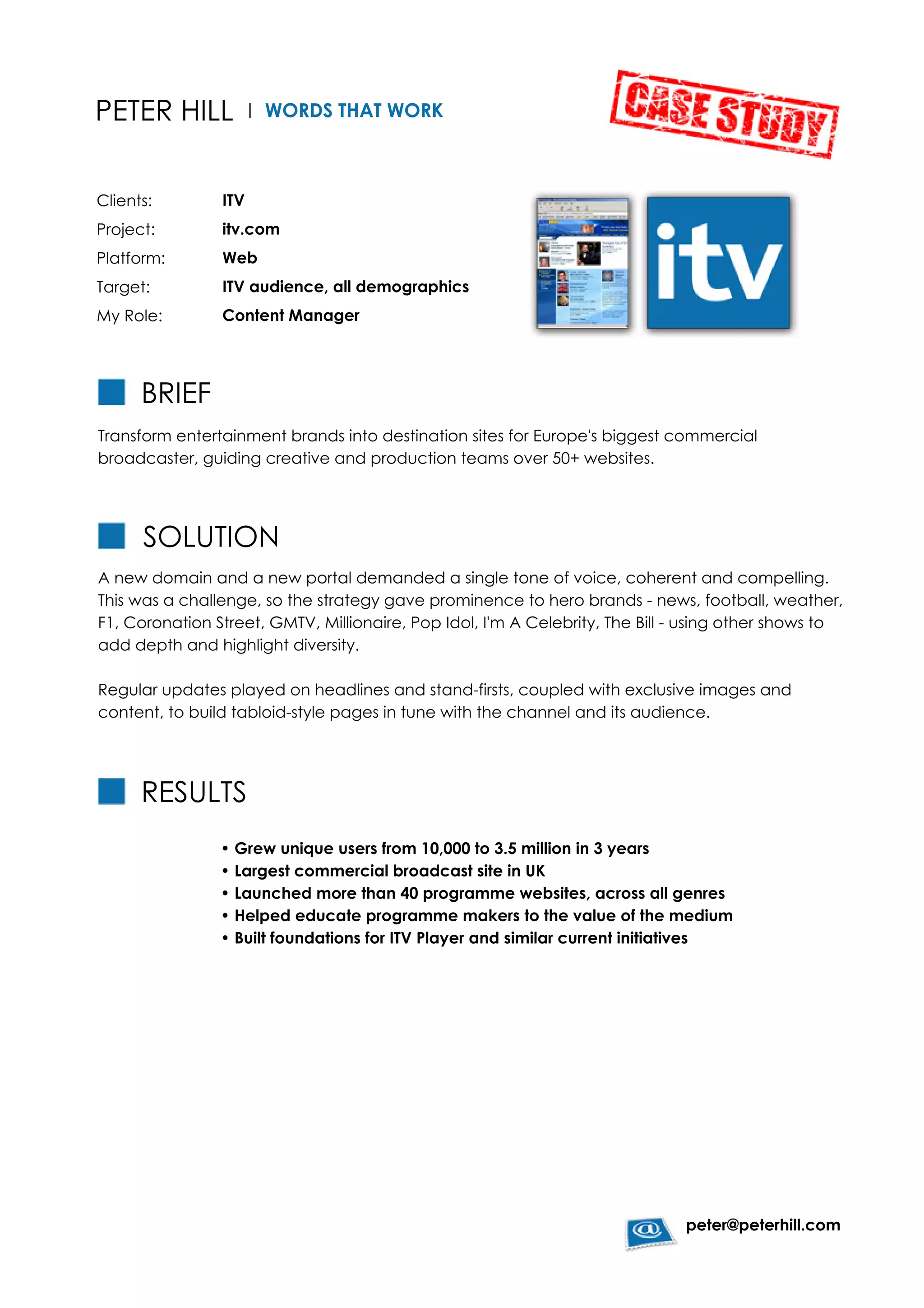 Case Study: itv.com