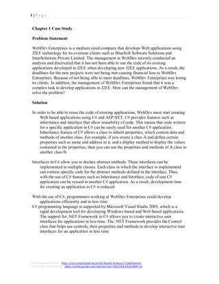 Case studies of common csharp project report.pdf