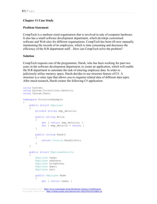 Case studies of common csharp project report.pdf