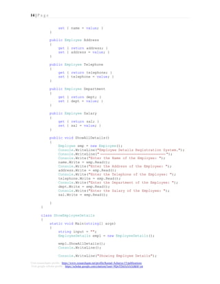 Case studies of common csharp project report.pdf