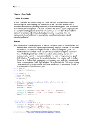 Case studies of common csharp project report.pdf