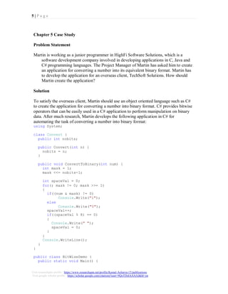 Case studies of common csharp project report.pdf
