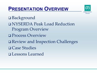 Case studies of installation inspections of a demand response program | PPT