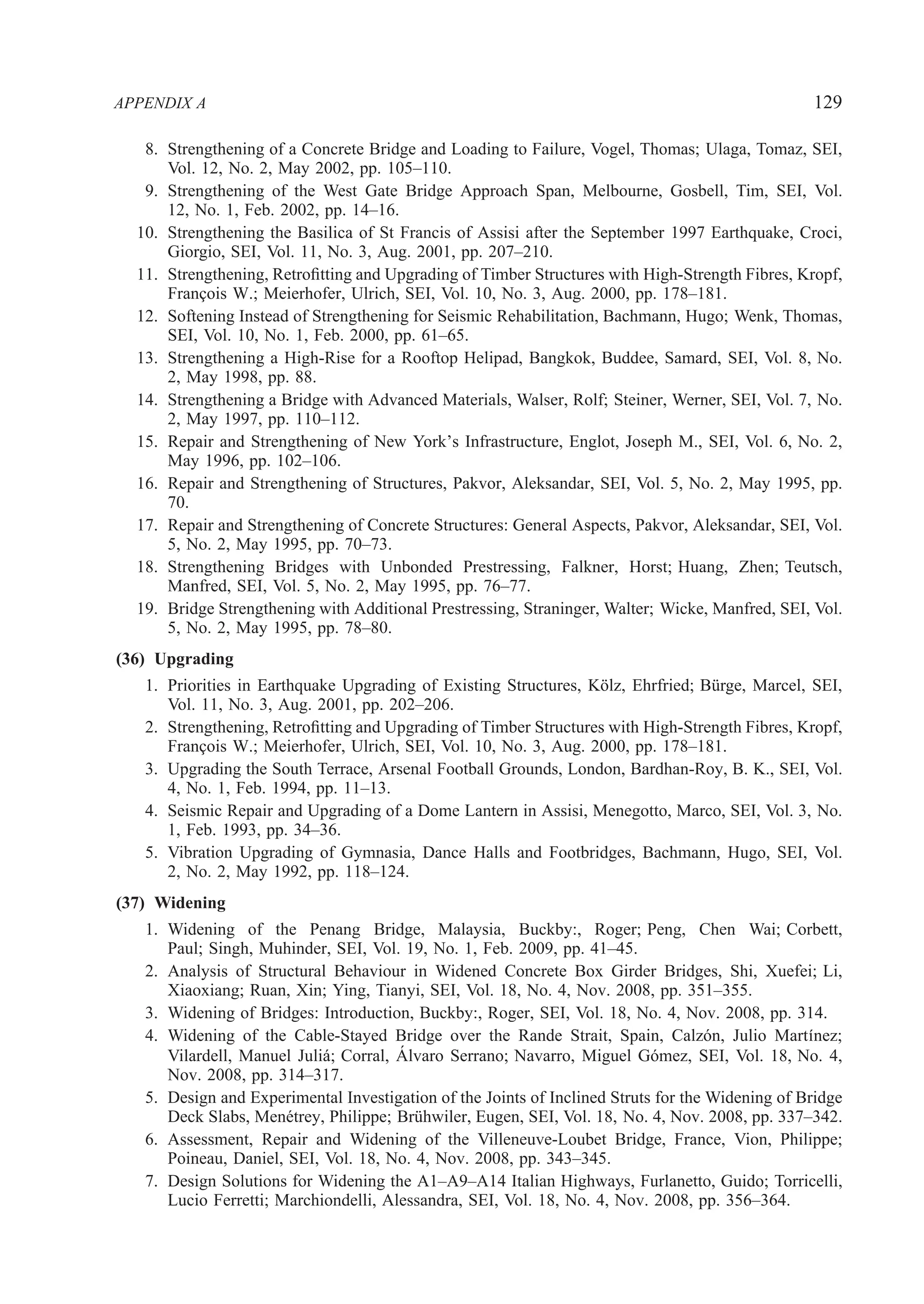 Case studies of rehabilitation, repair, retrofitting, and strengthening ...