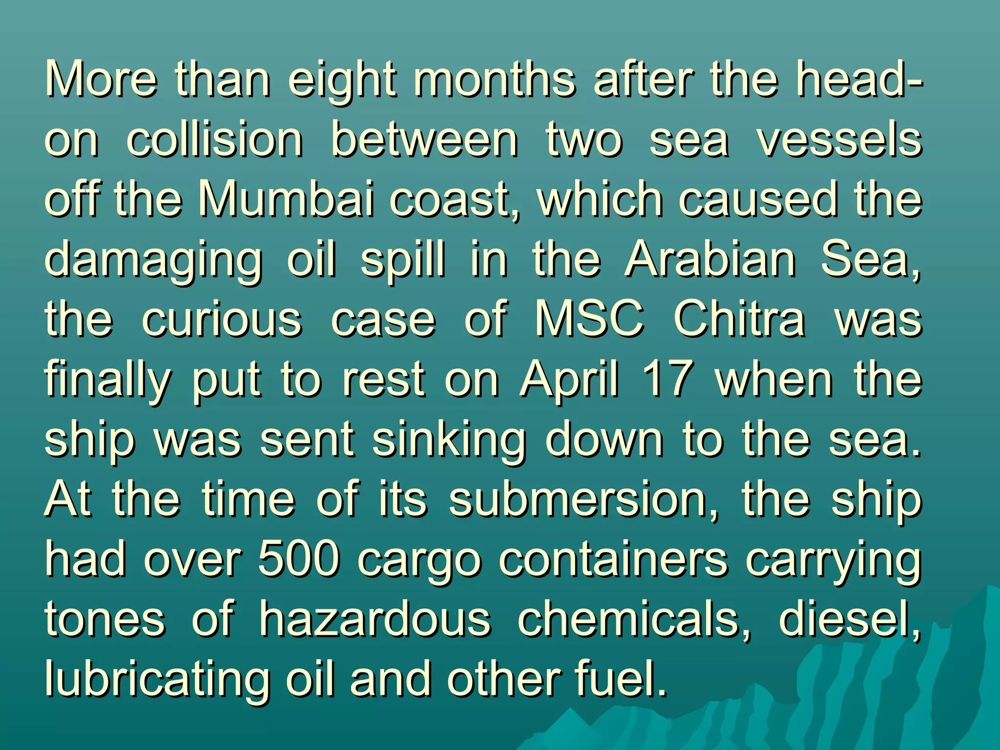 Case studies of shipping casualties | PPT