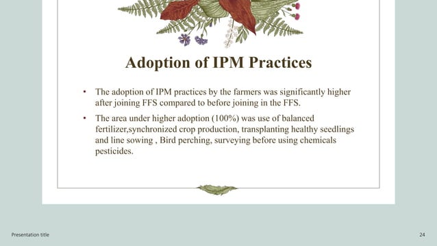 Case studies of successful IPM programmes- International level.pptx ...