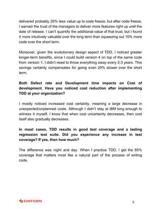 Case studies of Test Driven Development | PDF