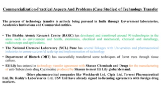 Case studies on Technology Transfer | PPTX