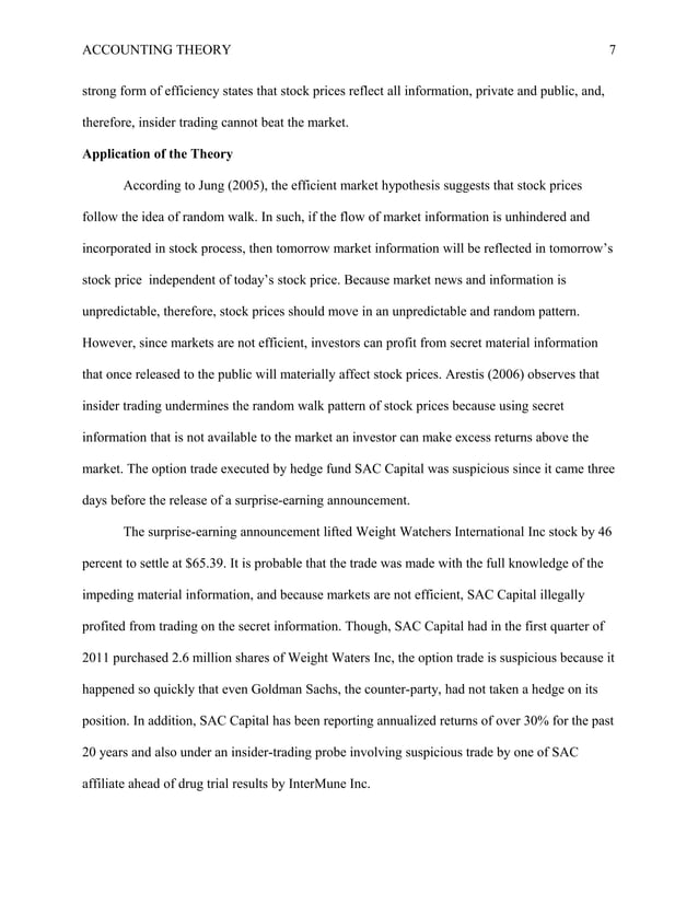 Case studies on accounting theories | DOC