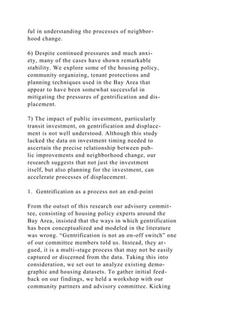 case studieson Gentrification and Displacement in the Sa.docx