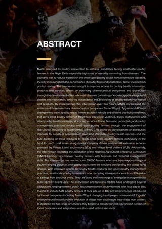 Case studies poultry (1) final design | PDF