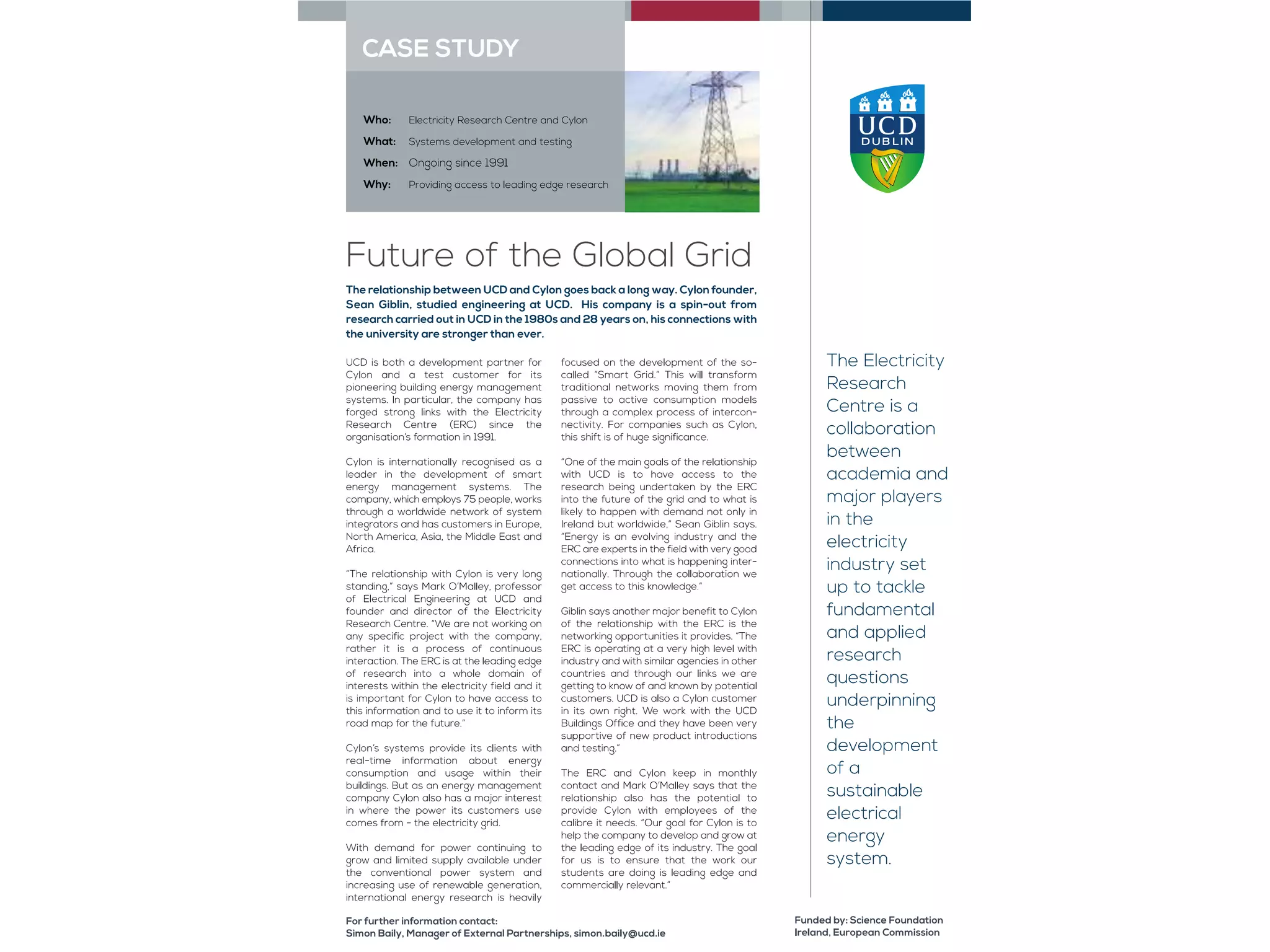 UCD Enterprise Gateway _ University and Industry Case Studies | PPT