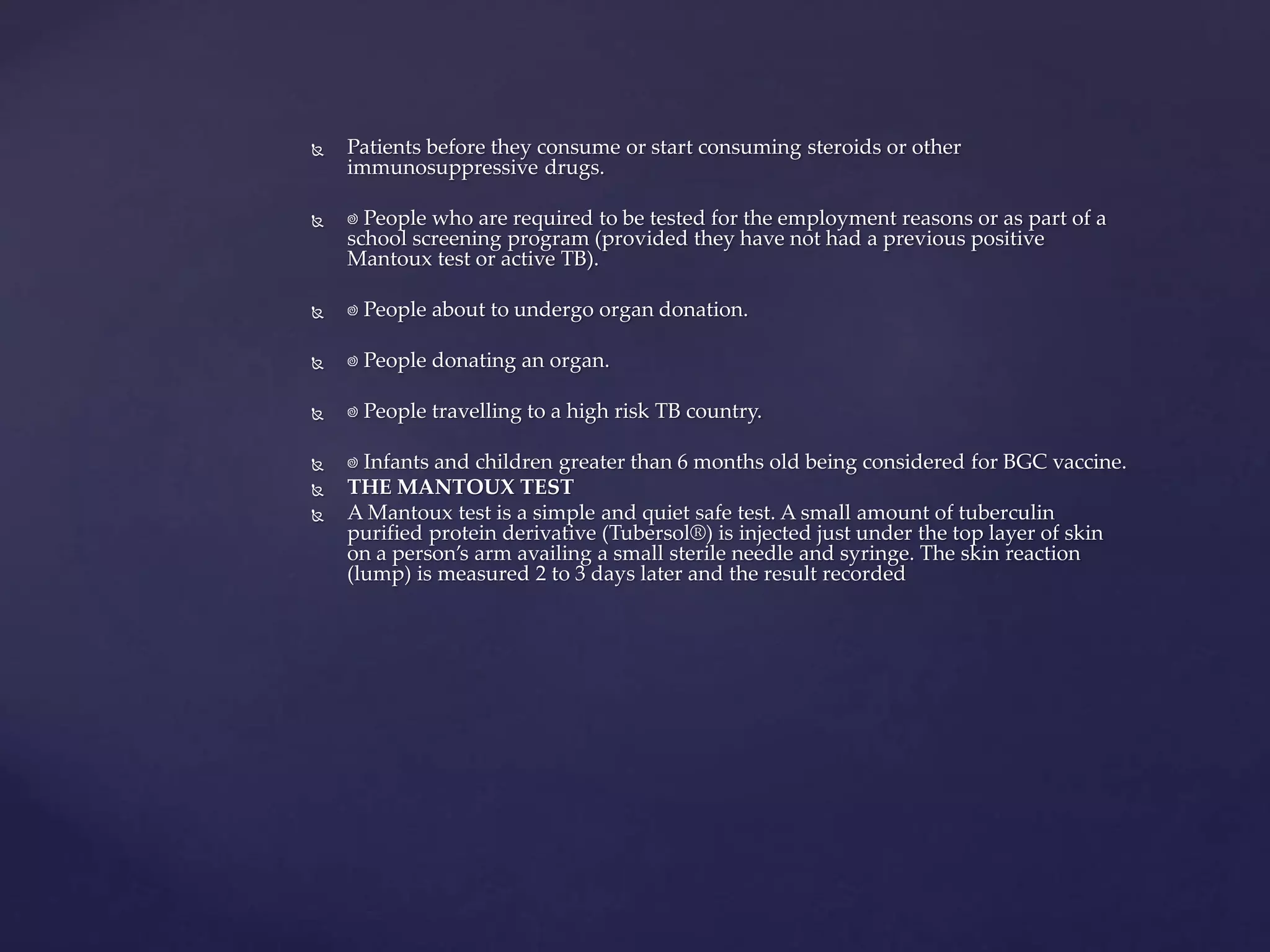 Case studies to assess the efficiency of mantoux test | PPT