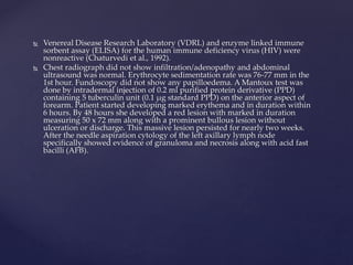 Case studies to assess the efficiency of mantoux test | PPT