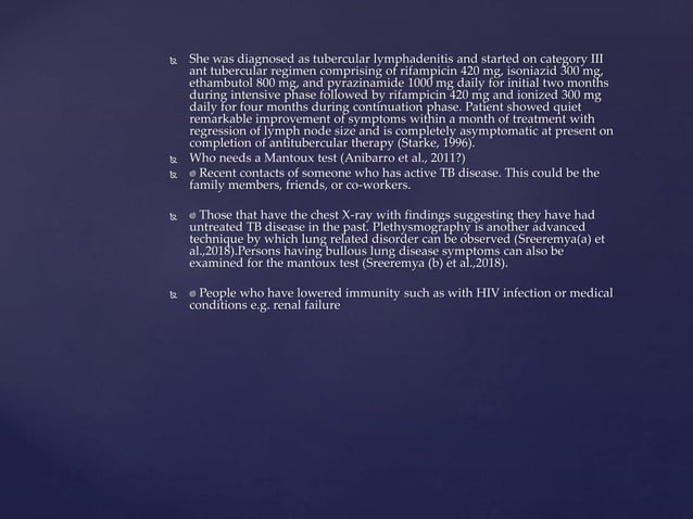 Case studies to assess the efficiency of mantoux test | PPT