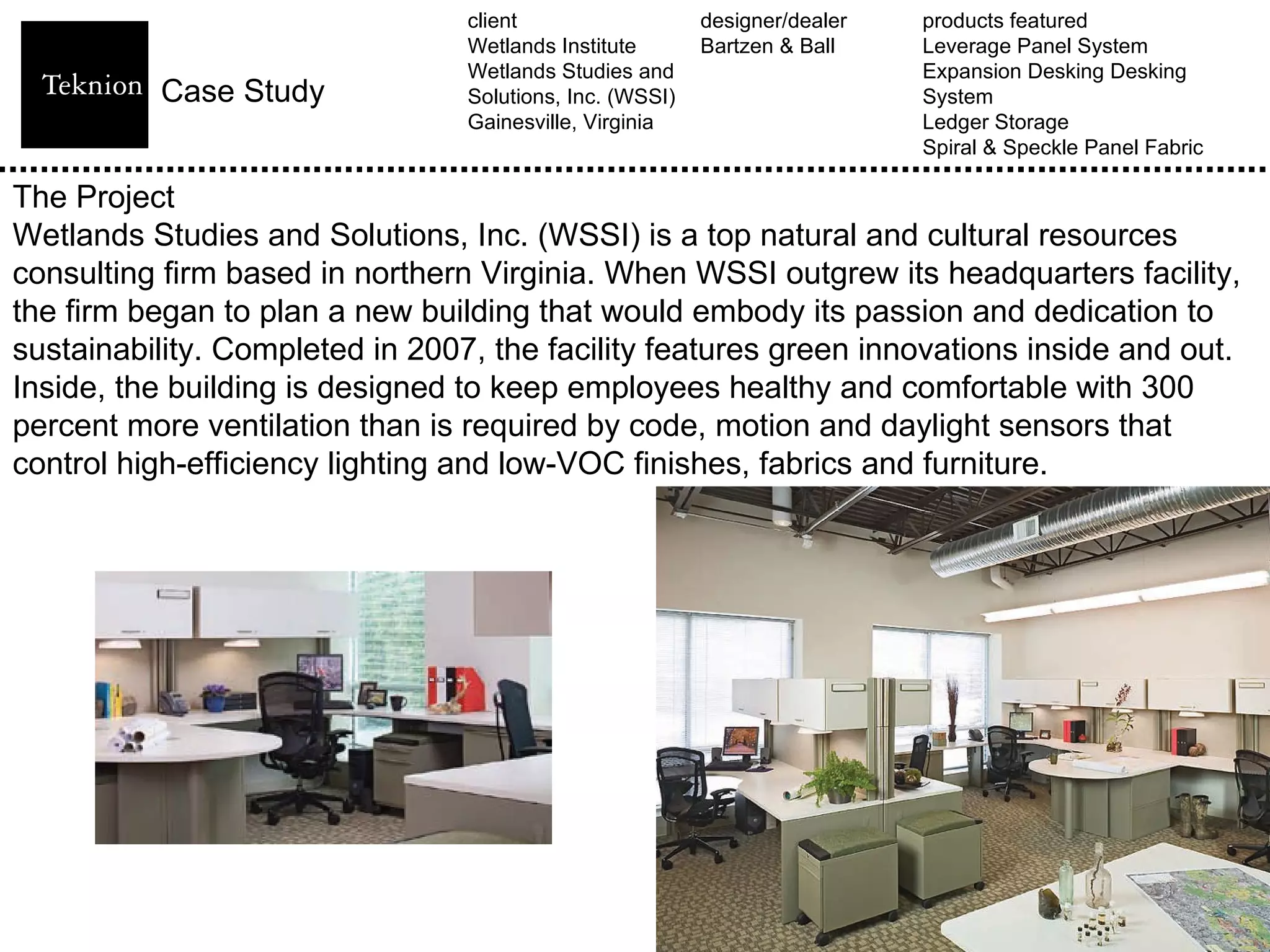Teknion Case Study | PPT | Environment | Science