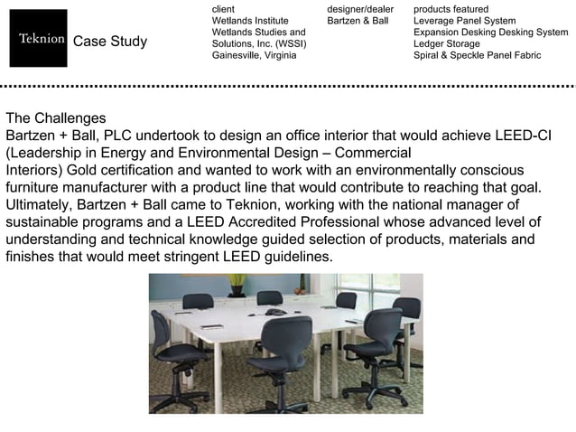 Teknion Case Study | PPT | Environment | Science