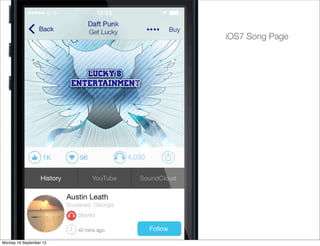 iOS7 Case Study - Soundwave | PPT