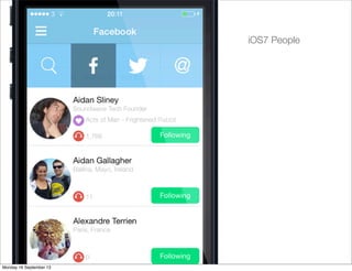 iOS7 Case Study - Soundwave | PPT