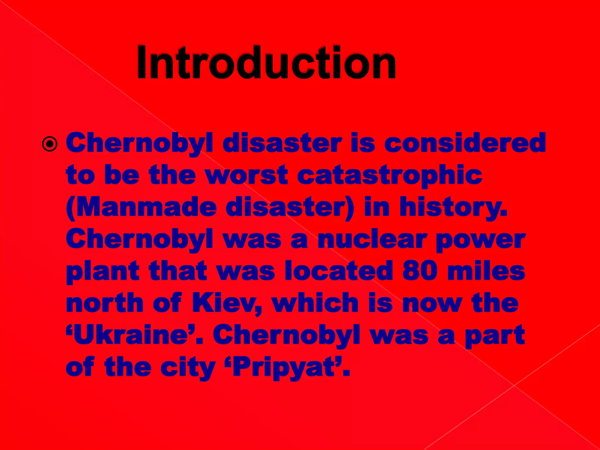 Chernobyl Disaster. | PPTX