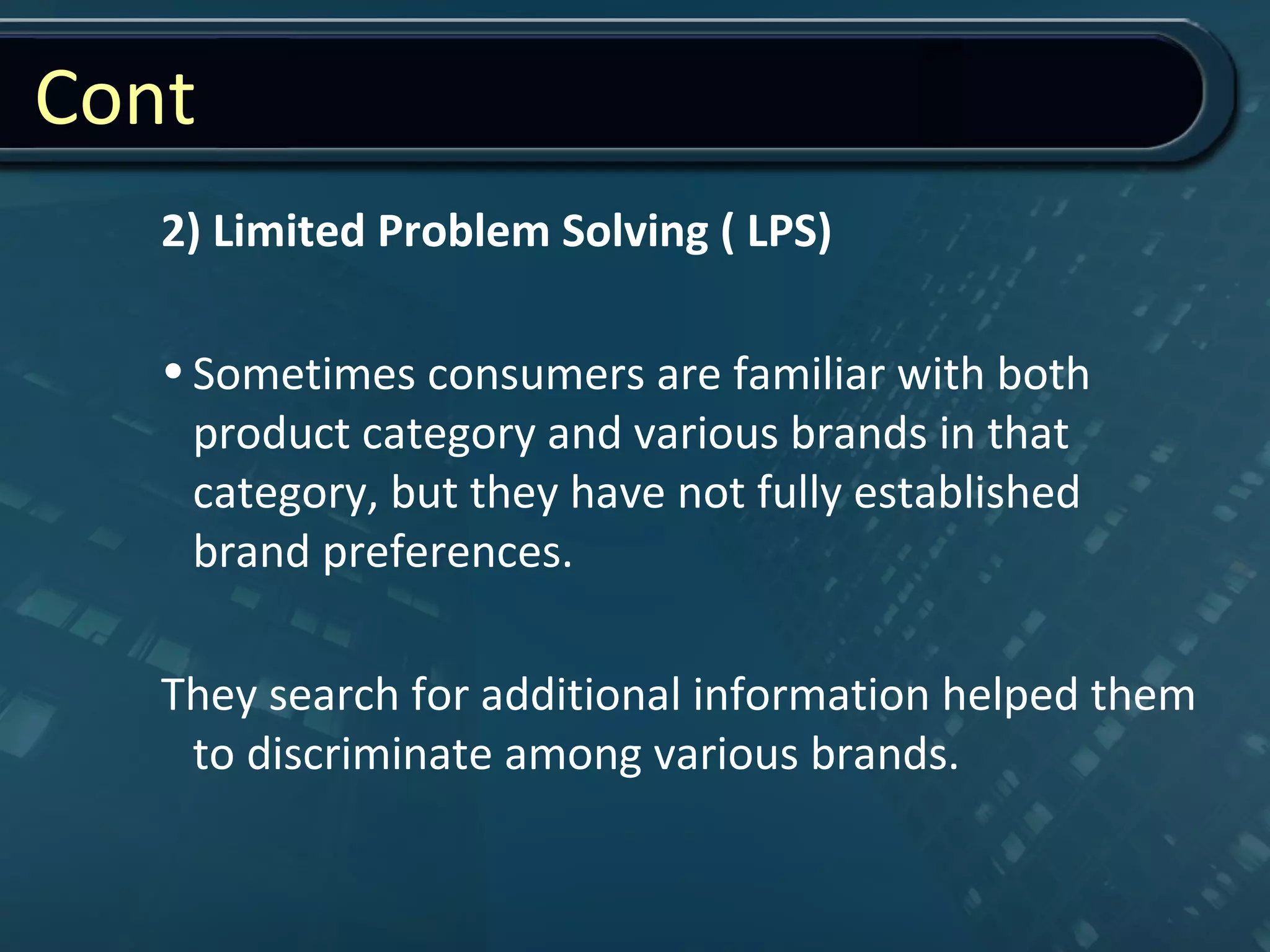 Levels of consumer decision making | PPT