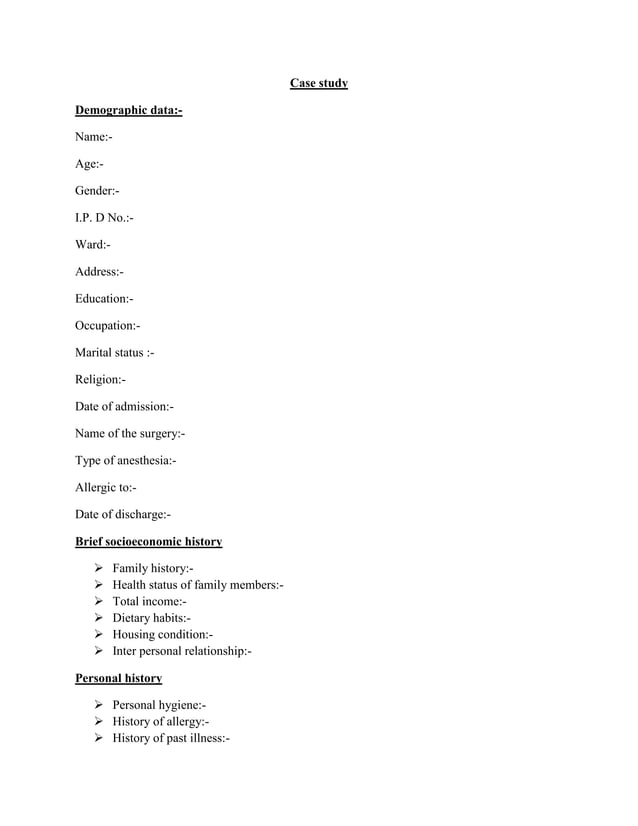 Case Study Format case-study-format
