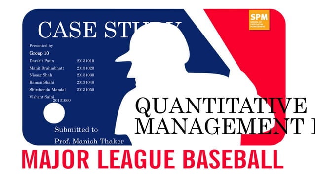 Major League Baseball - Case Study | PPT