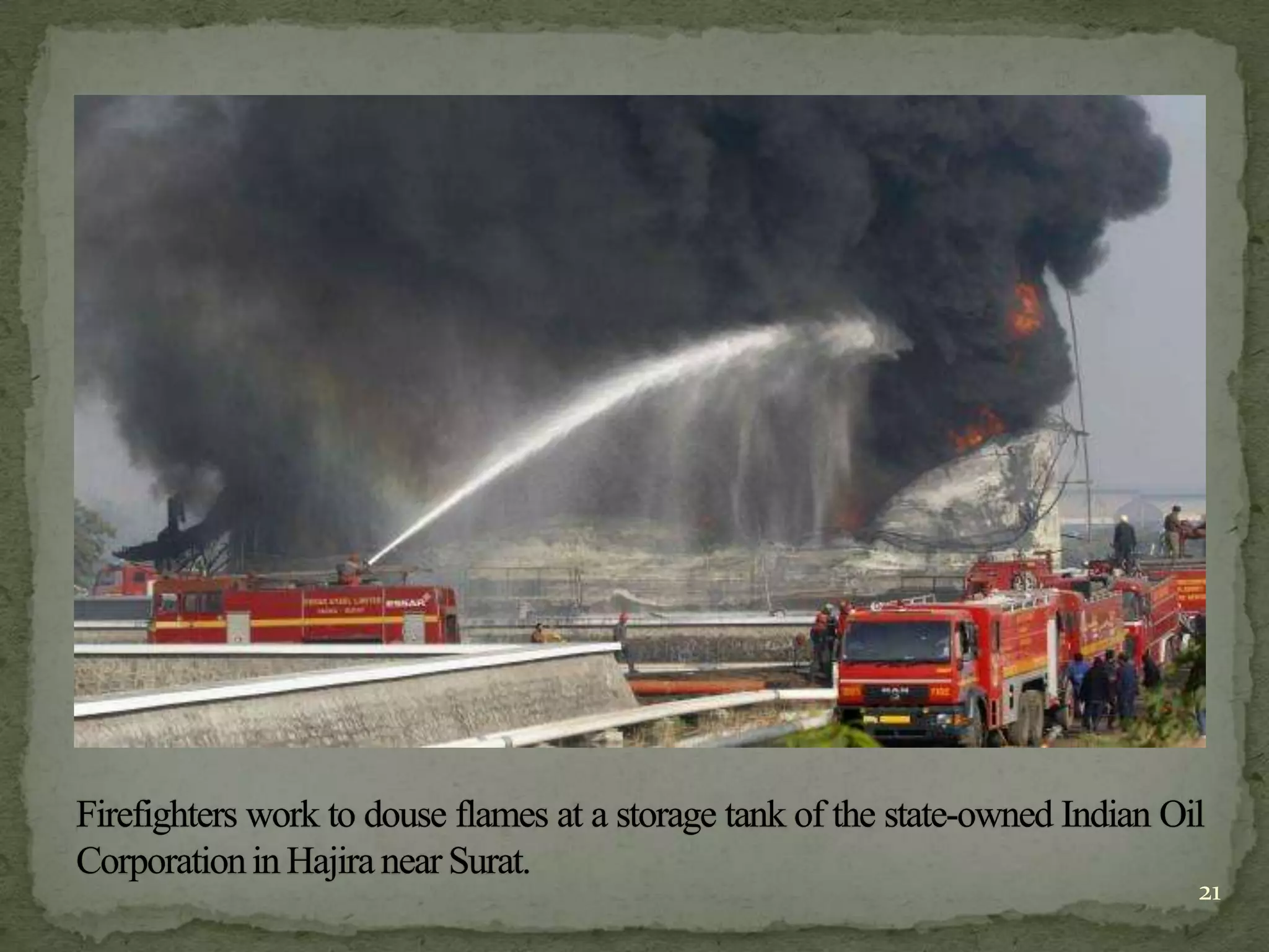Case study: Fire in IOC terminal Jaipur & IOC terminal Hazira | PPTX