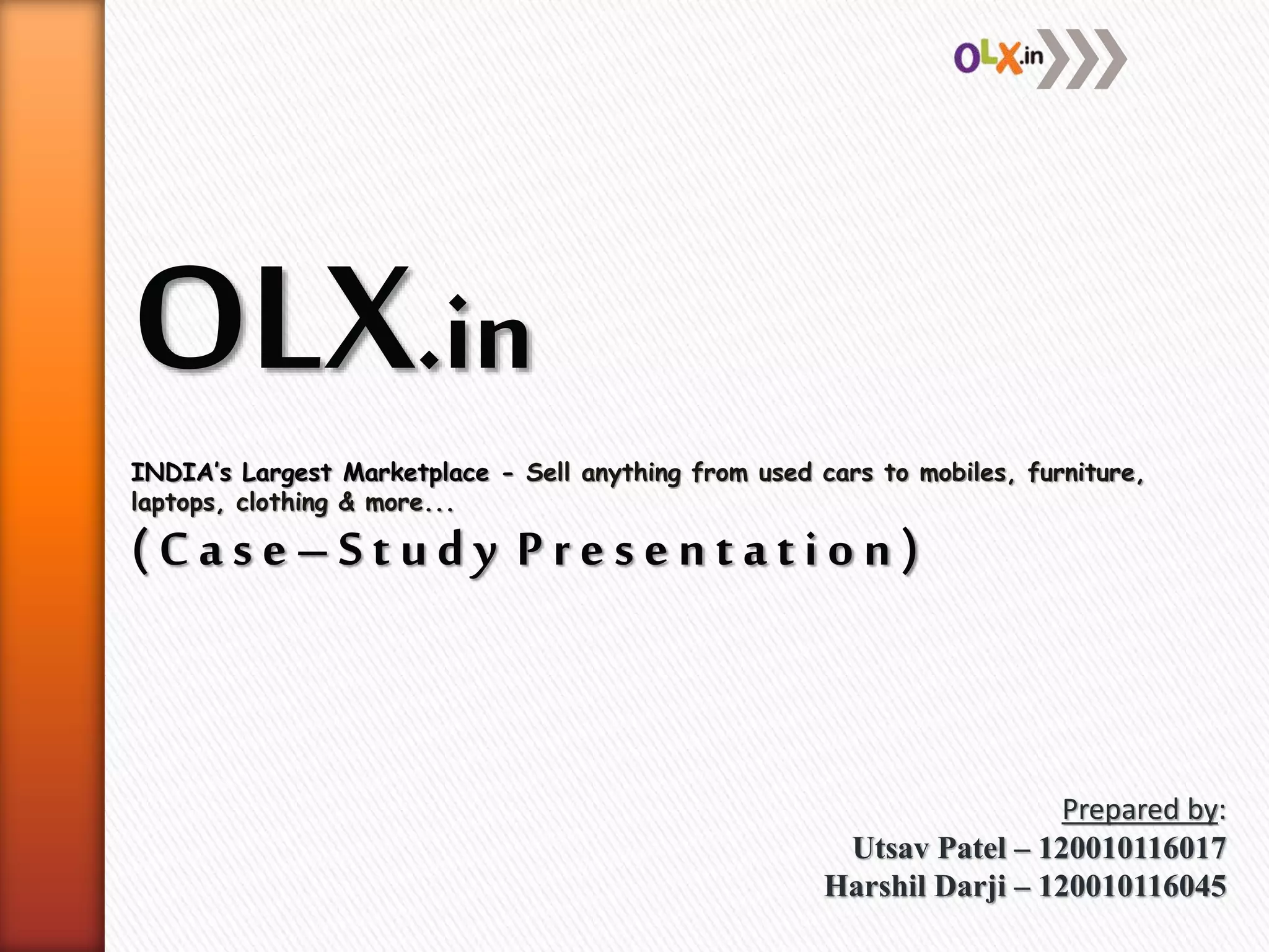 OLX.in - case study presentation | PPTX