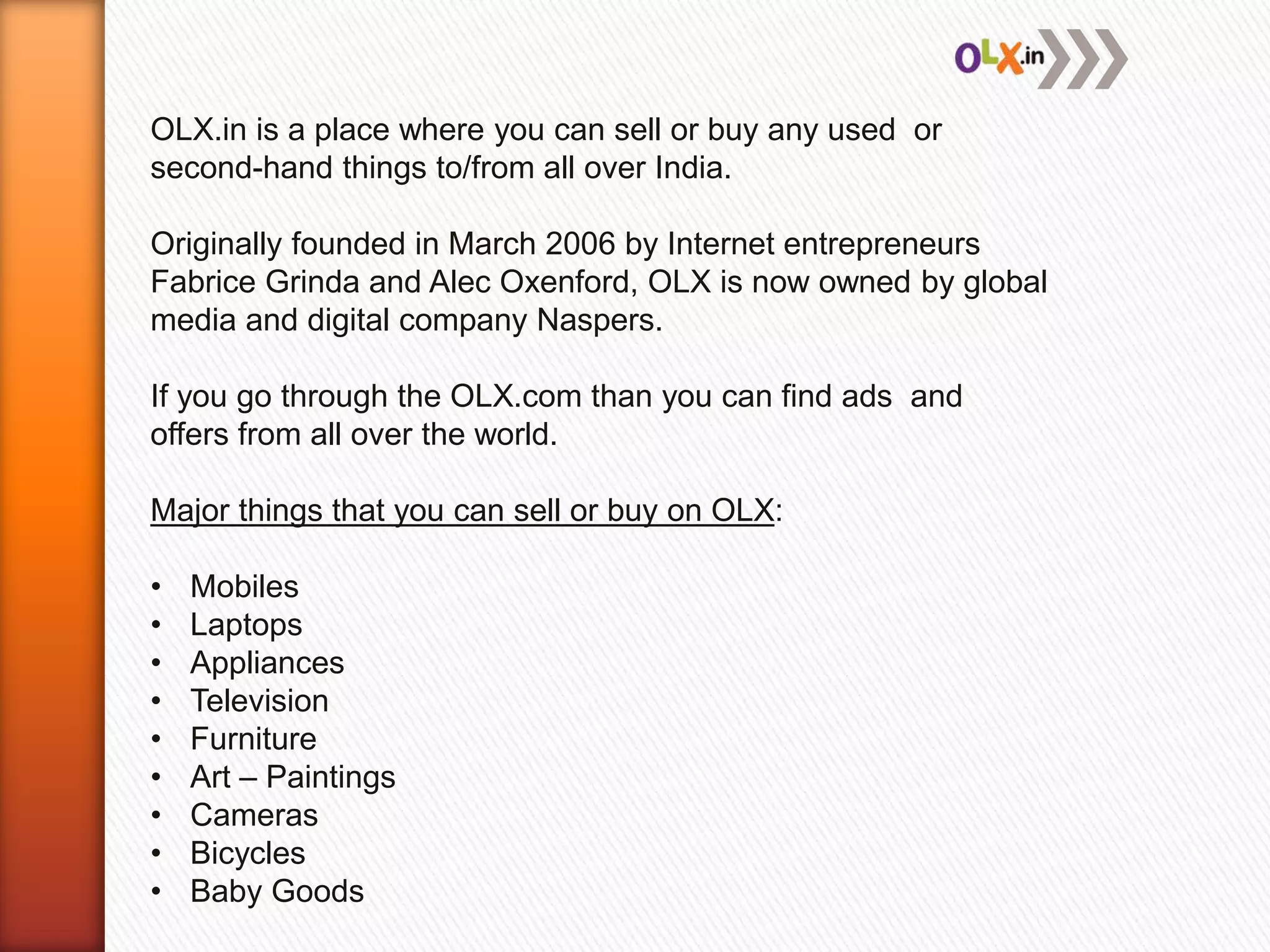 OLX.in - case study presentation | PPTX