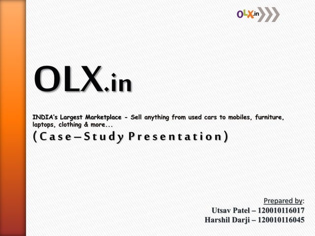 OLX.in - case study presentation | PPTX