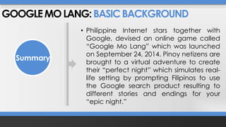 Case study: #GoogleMoLang | PPT