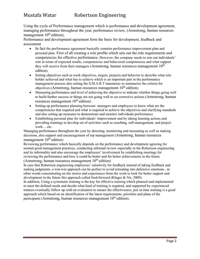 Case study of Robertson engineering | PDF | Human Resources | Business